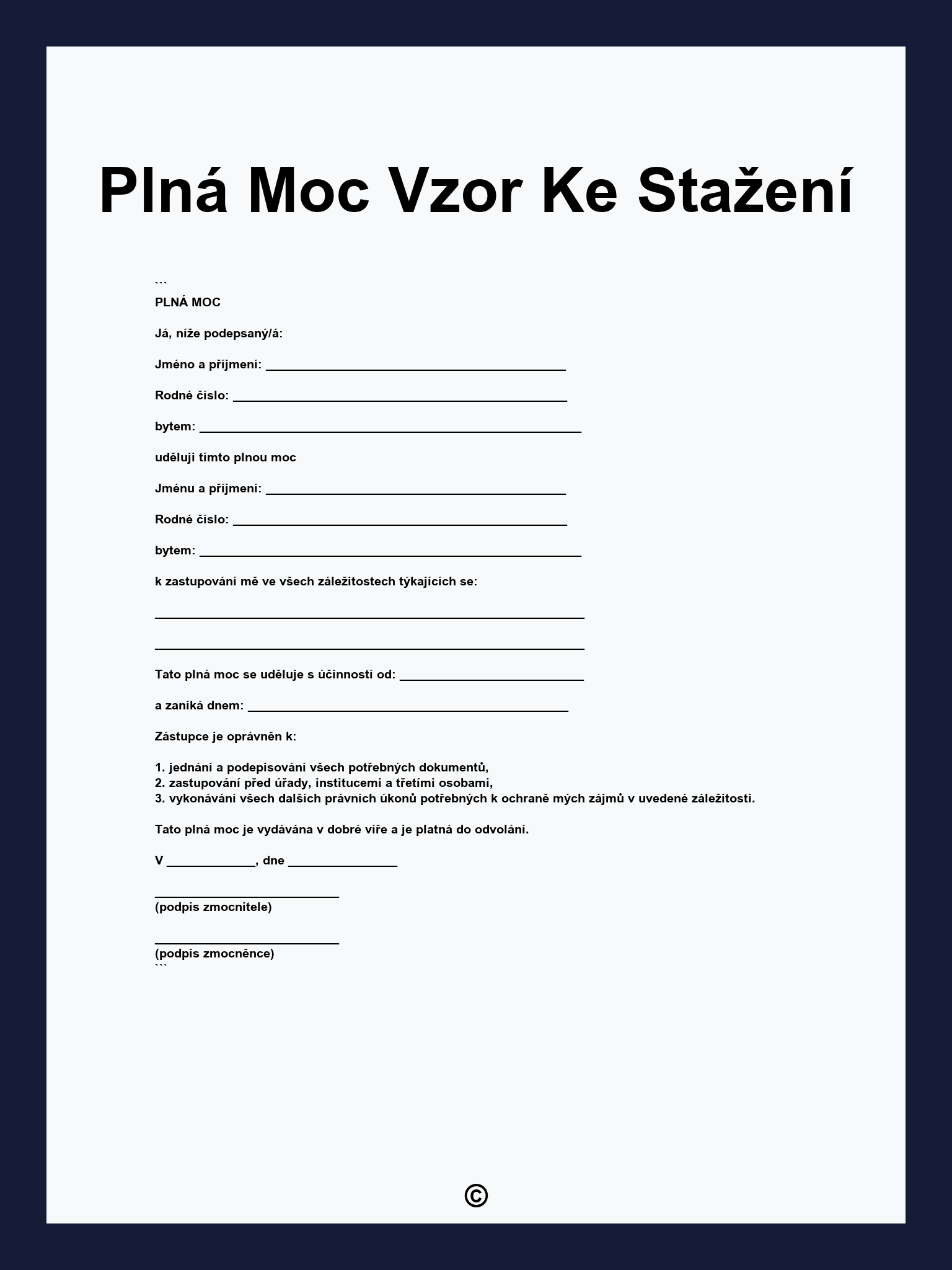 Plná Moc Vzor Ke Stažení